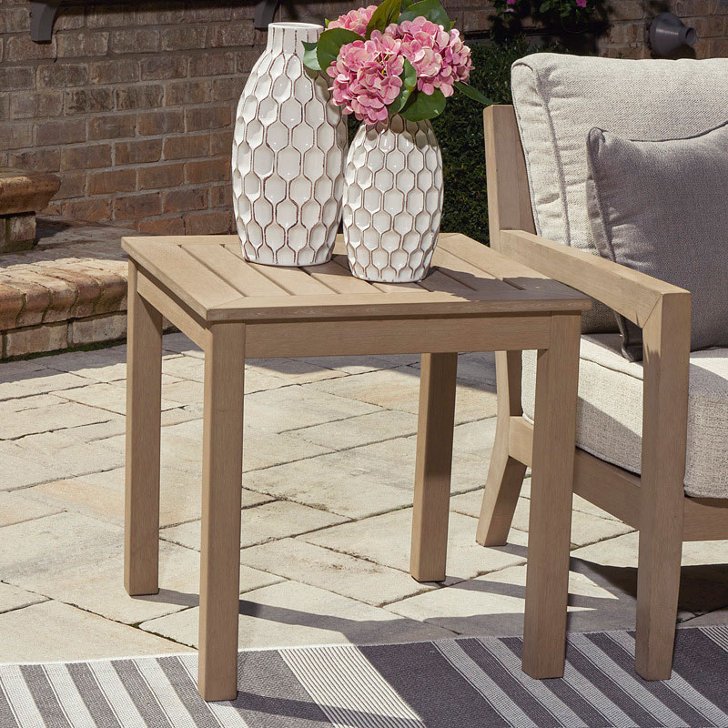Hallow Creek Outdoor End Table Signature Design | Furniture Cart