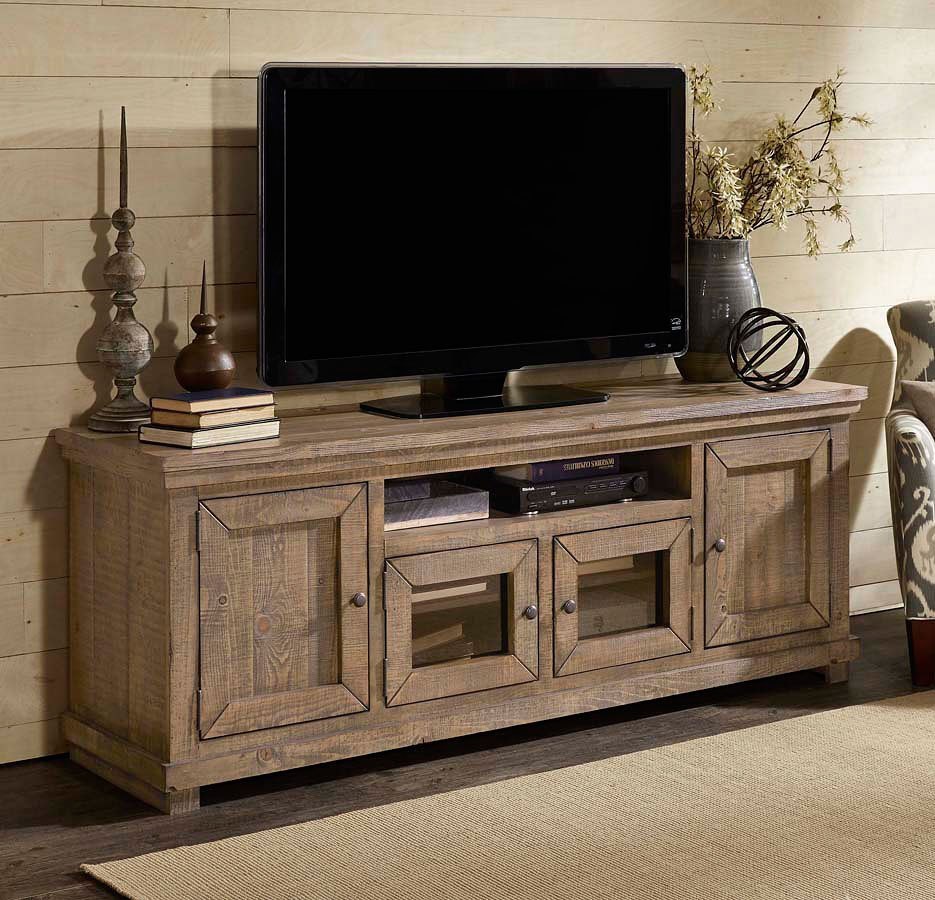 Progressive Furniture Willow Weathered Gray 74 Console
