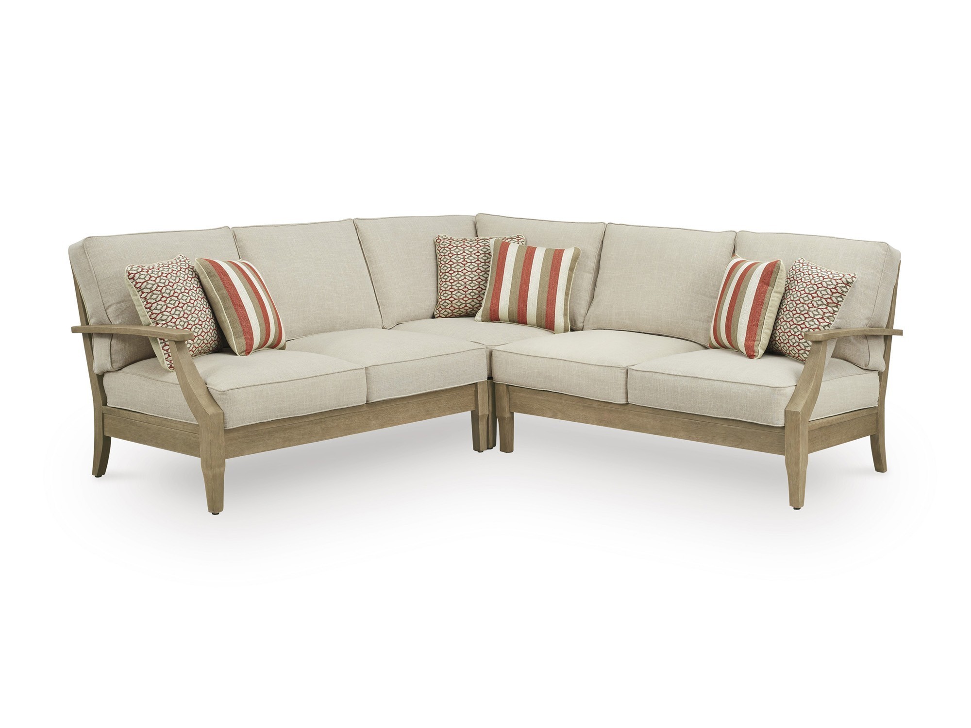 Clare View 3-Piece Outdoor Sectional Signature Design | Furniture Cart