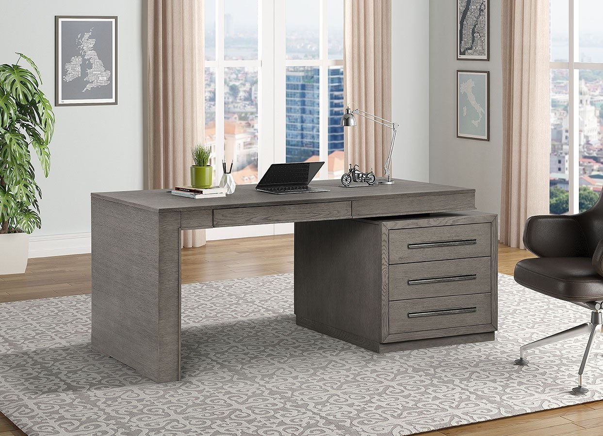 Modern office desk with storage store