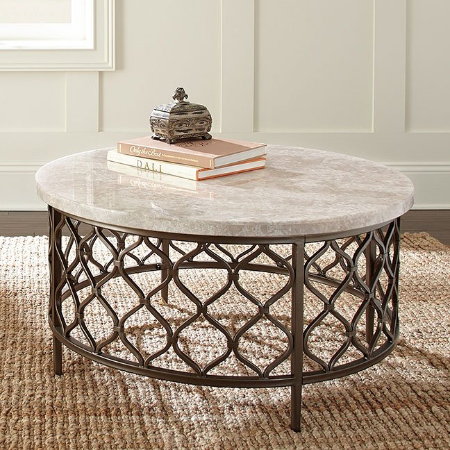 Roland Round Cocktail Table Steve Silver Furniture | Furniture Cart