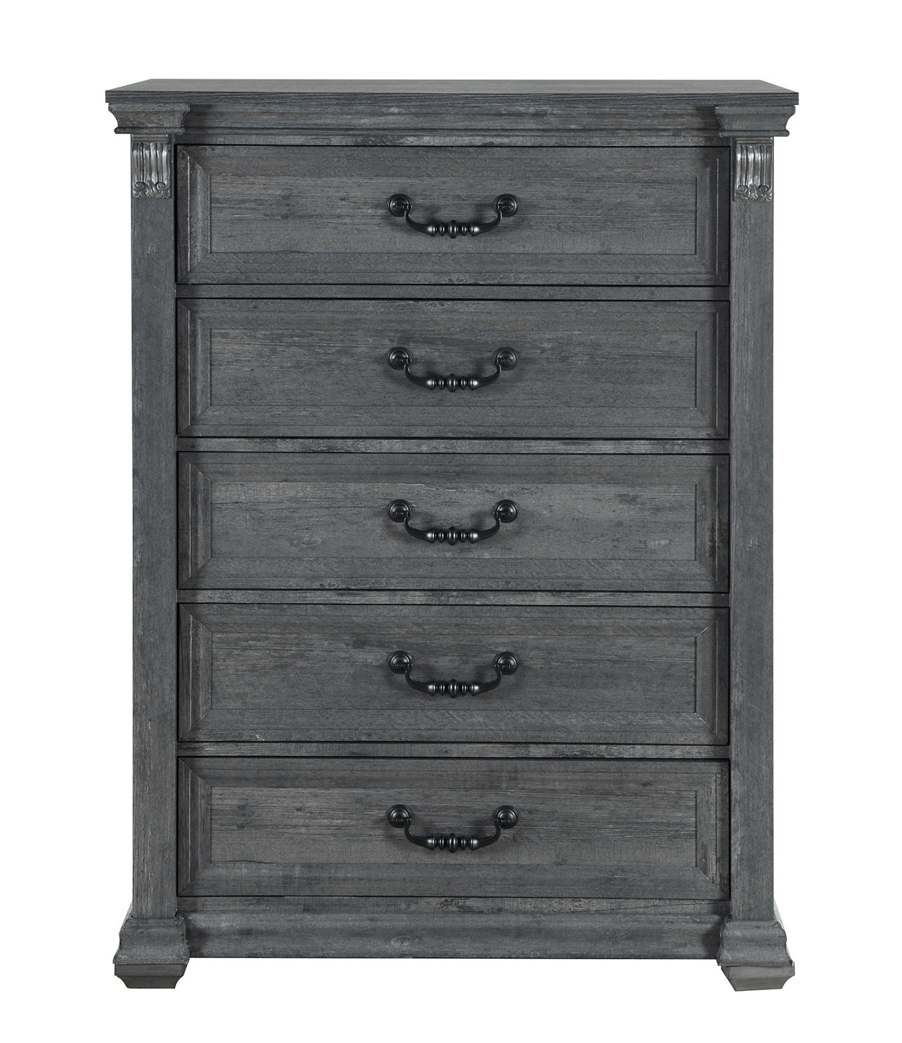 Tatum Grey Panel Bedroom Set Global Furniture | Furniture Cart