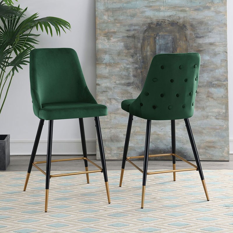 Ben Bar Stool (Emerald) (Set Of 2) Elements Furniture | Furniture Cart