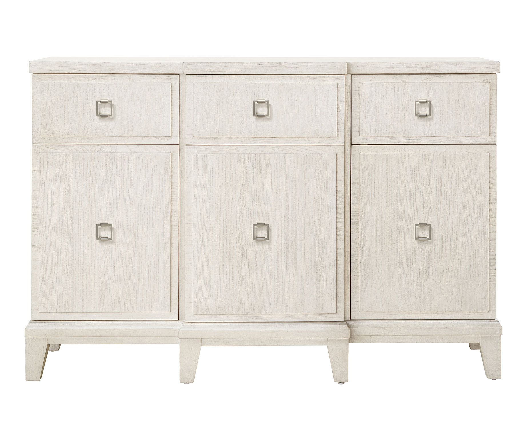 Madison 3-Drawer Server W/ Cabinets (Grey-White Wash) Samuel Lawrence ...