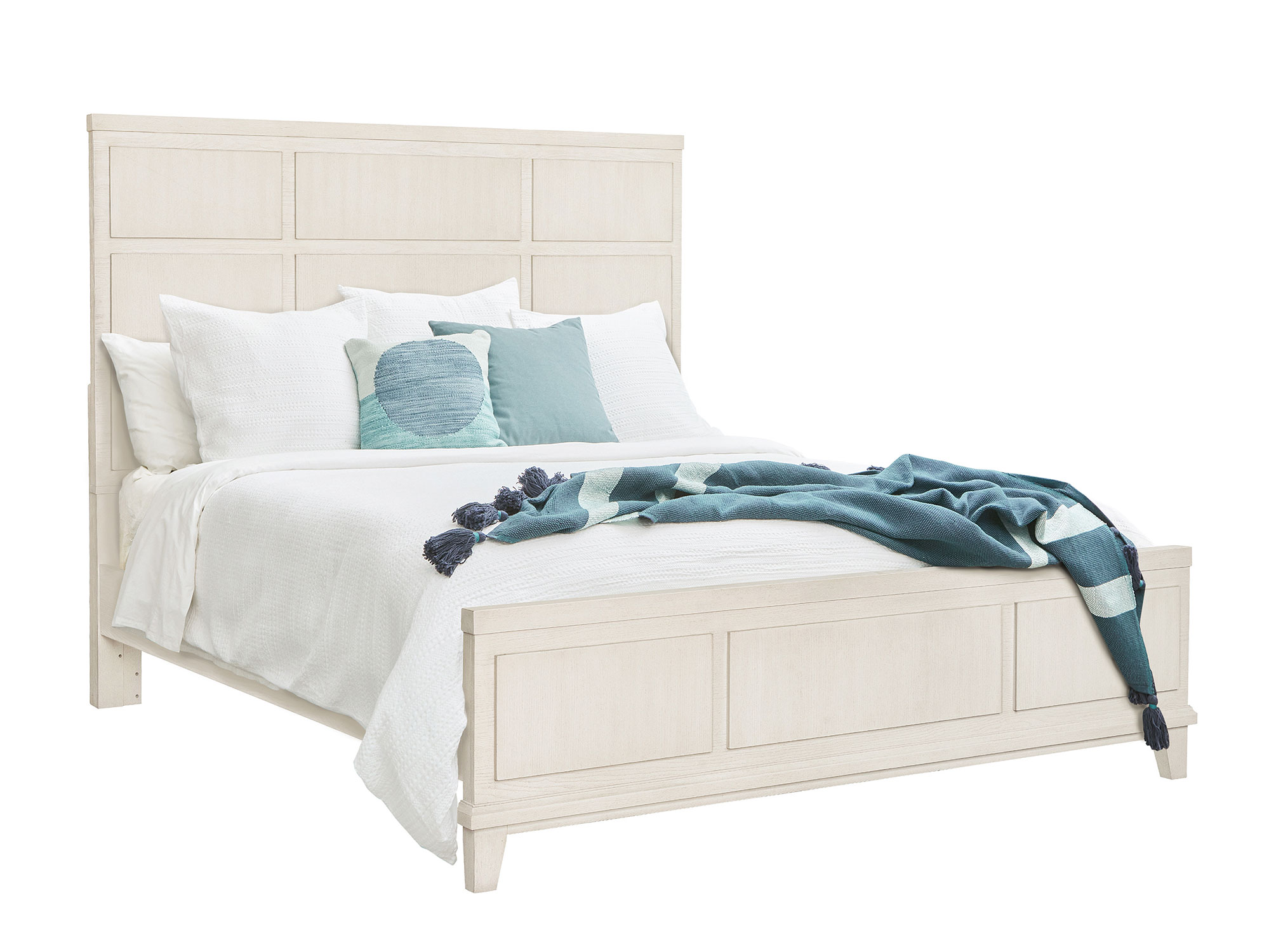 Madison Panel Bed (Grey-White Wash) Samuel Lawrence Furniture ...