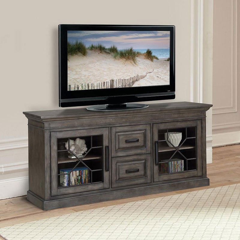 Sundance 76 Inch TV Console (Smokey Grey) Parker House | Furniture Cart