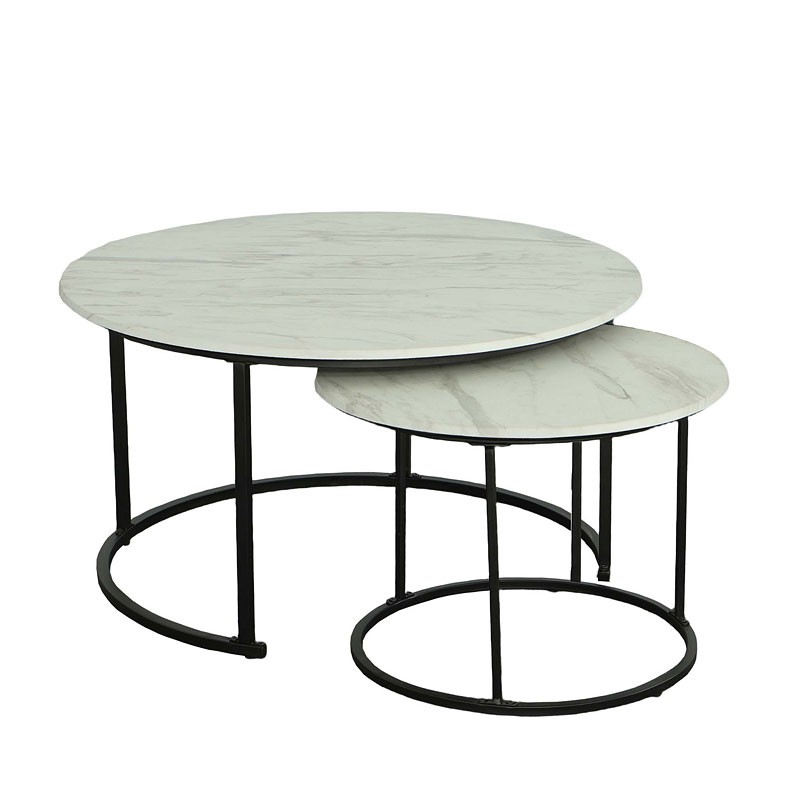 Domini Round Nesting Cocktail Tables (Set Of 2) Progressive Furniture ...