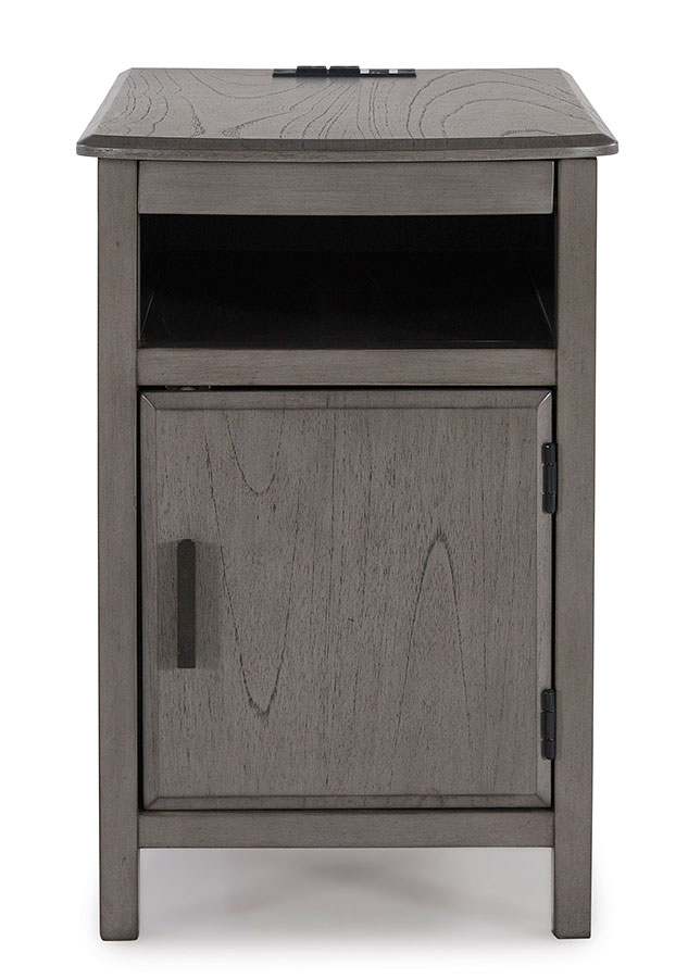 Devonsted Chairside End Table (Gray) Signature Design | Furniture Cart