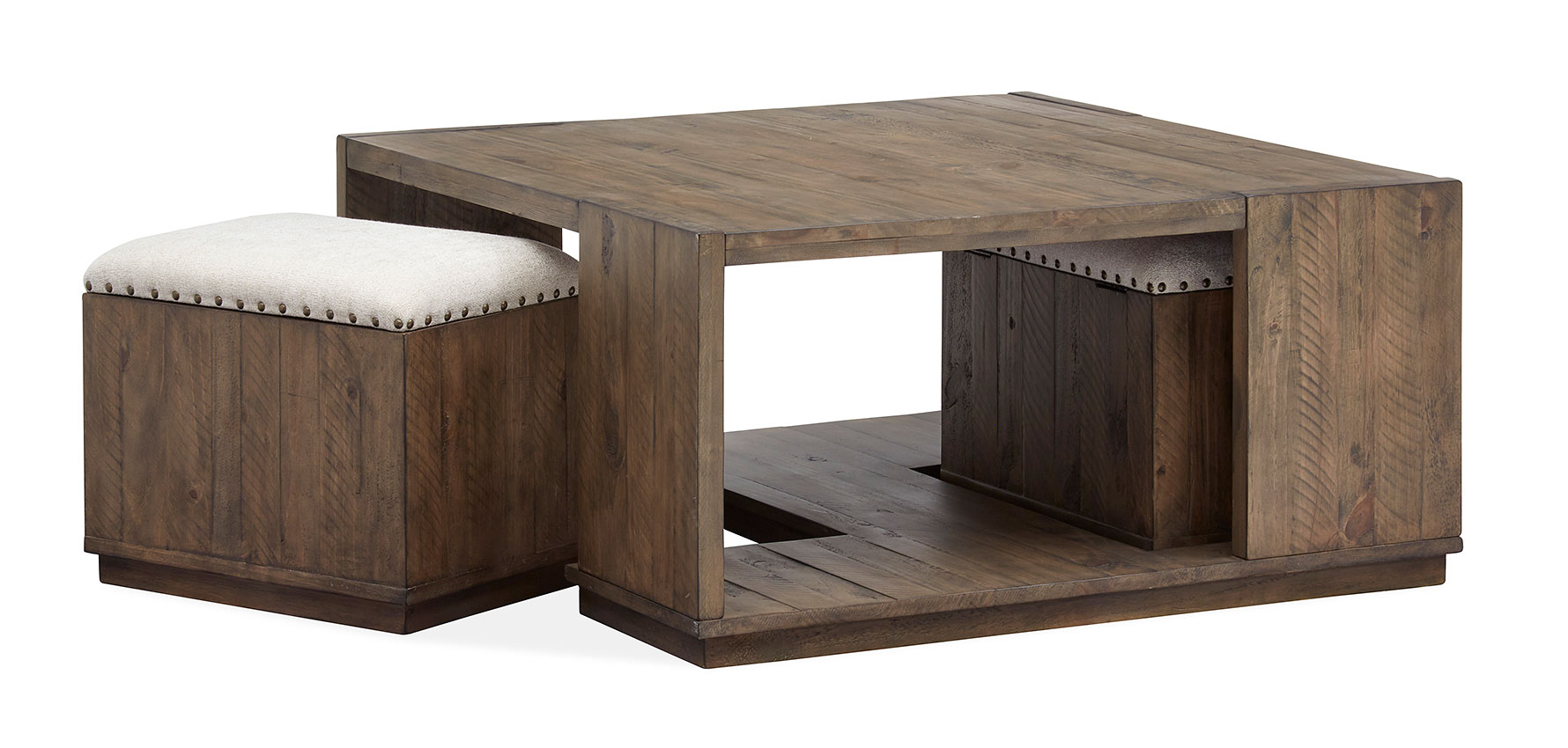 Leighton Cocktail Table W/ 2 Stools Magnussen | Furniture Cart