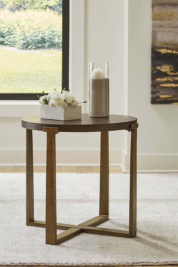 Balintmore Round End Table Signature Design | Furniture Cart