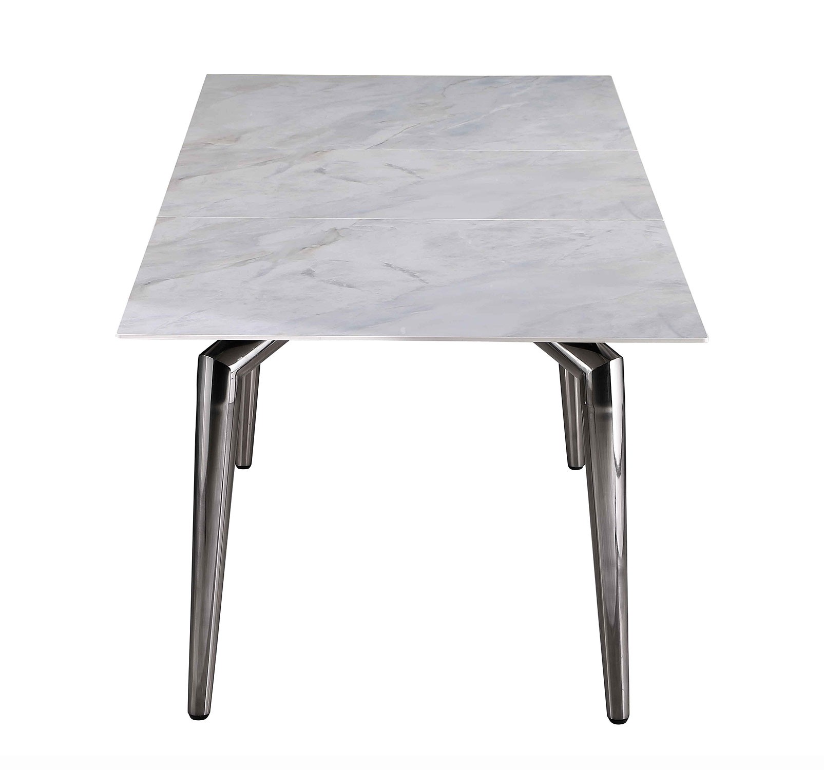 Tabatha Dining Room Set W/ Extendable Sintered Stone Table And Curved ...