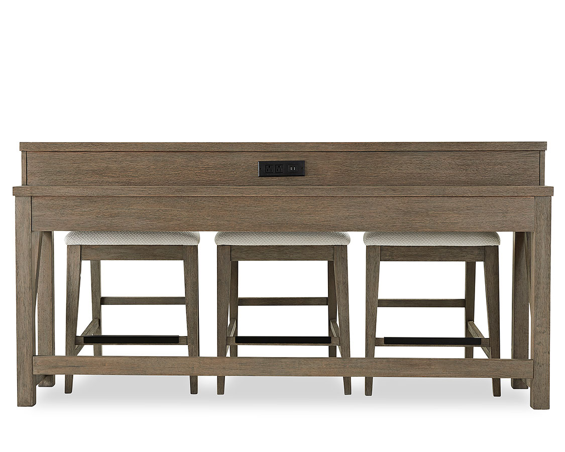 Staycation Sofa Bar/ Console Set (Driftwood) Legacy Classic | Furniture ...