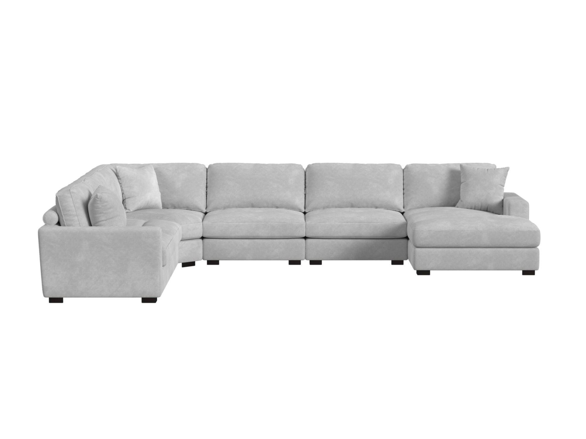 Arizona Stone 6-Piece Right Chaise Sectional Elements Furniture ...