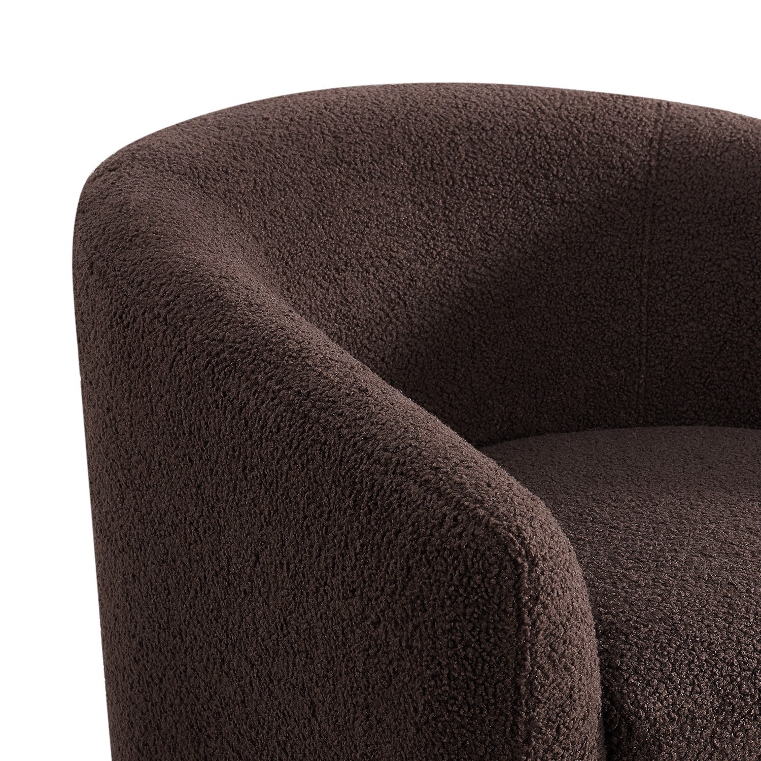 Dior Feather Chocolate Swivel Chair Elements Furniture | Furniture Cart