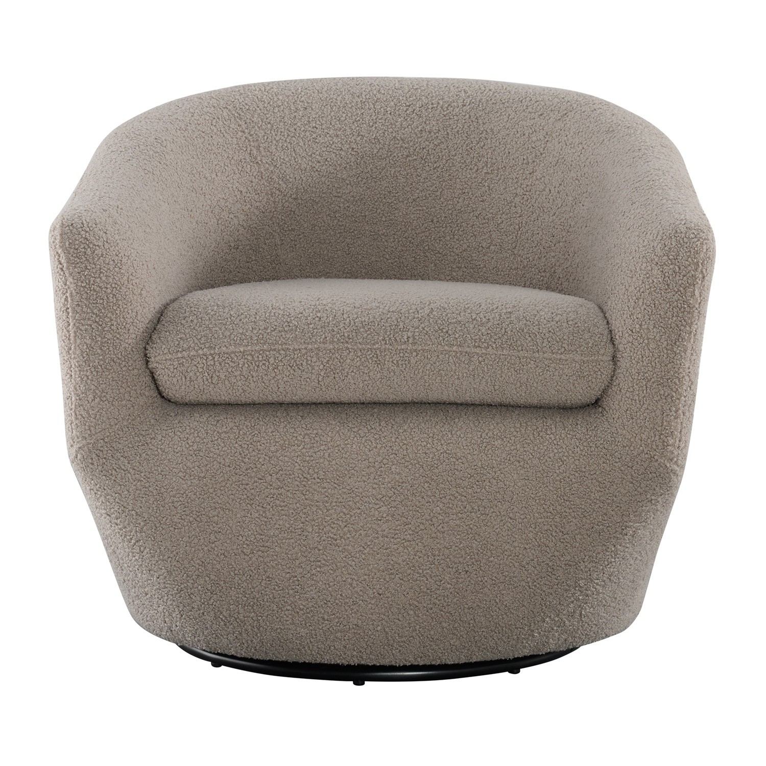 Dior Feather Tan Swivel Chair Elements Furniture | Furniture Cart