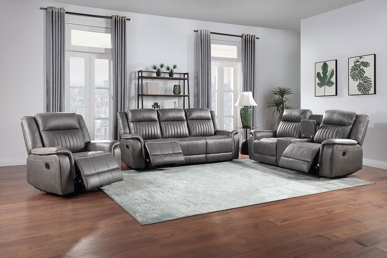 Enzo Reclining Living Room Set New Classic Furniture | Furniture Cart