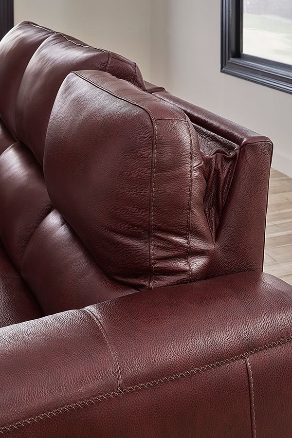 Alessandro Garnet Power Reclining Living Room Set W/ Adjustable ...