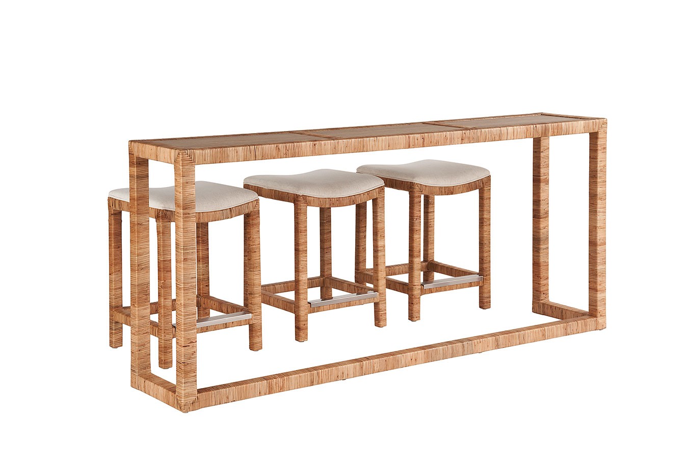 Weekender Sandbar Console W/ 3 Stools Universal Furniture | Furniture Cart