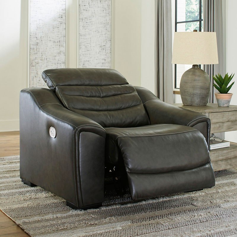 Center Line Dark Gray Power Reclining Living Room Set Signature Design ...