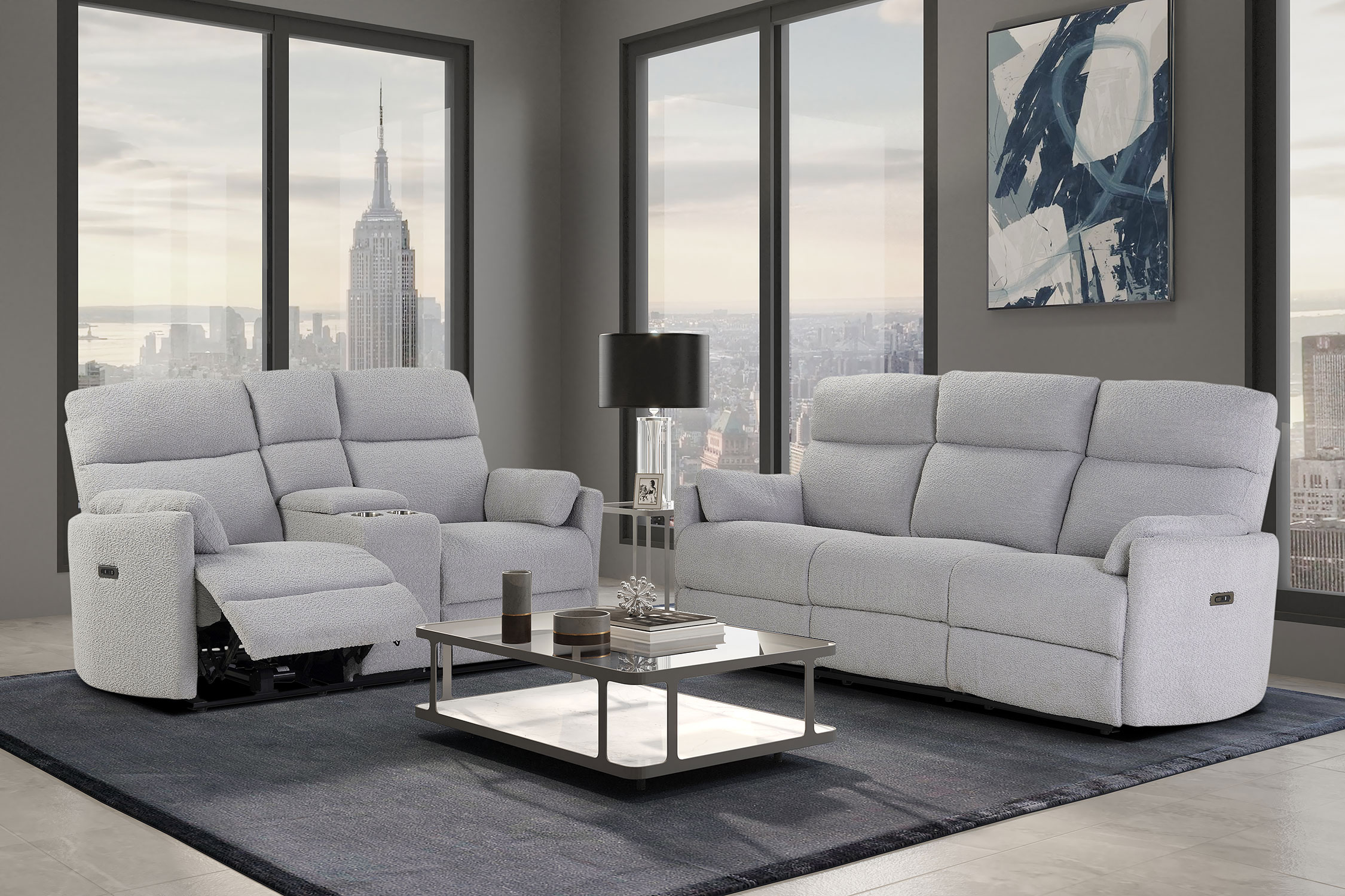 U8571 Dolphin Power Reclining Living Room Set Global Furniture ...