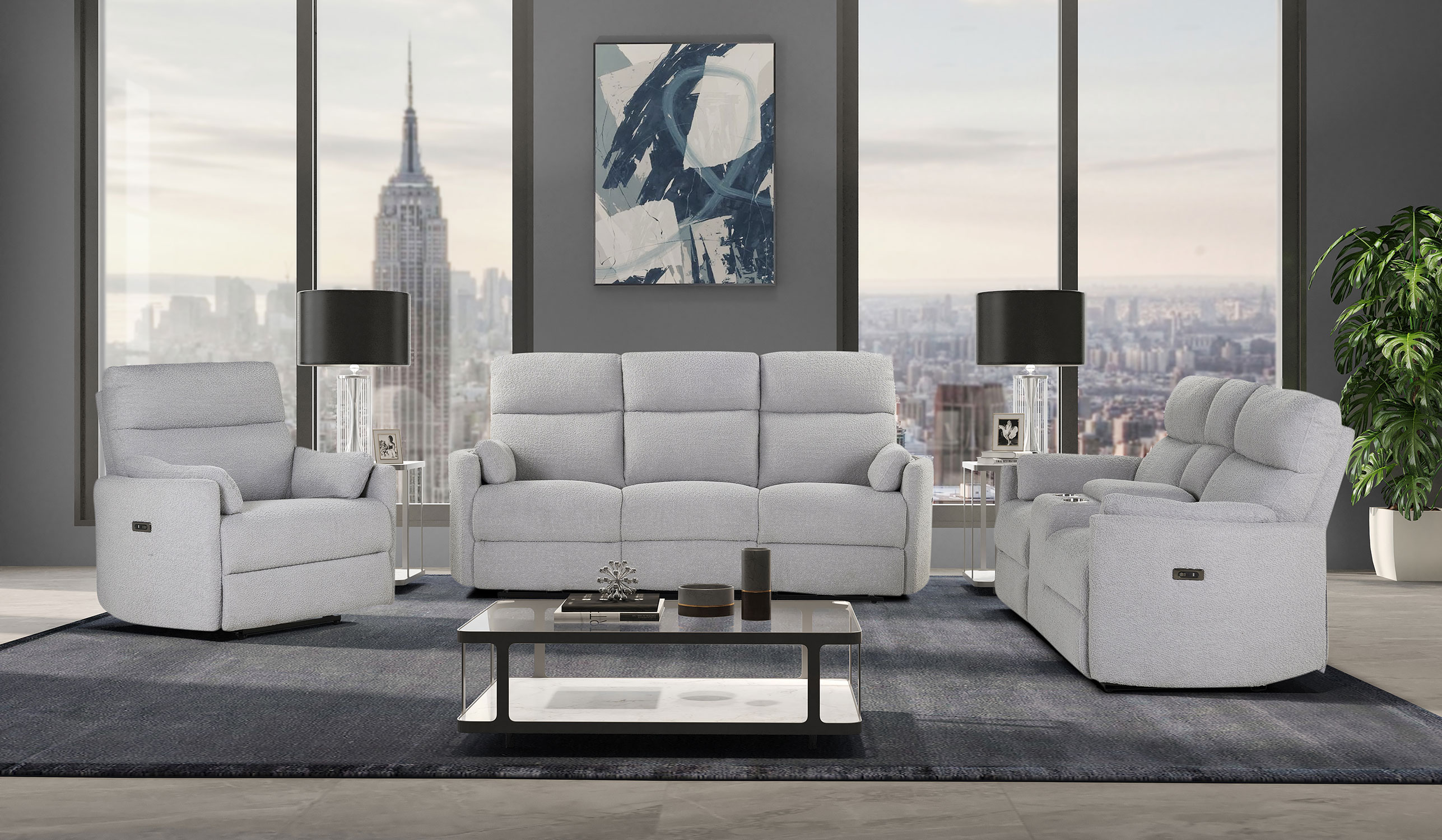 U8571 Dolphin Power Reclining Living Room Set Global Furniture ...
