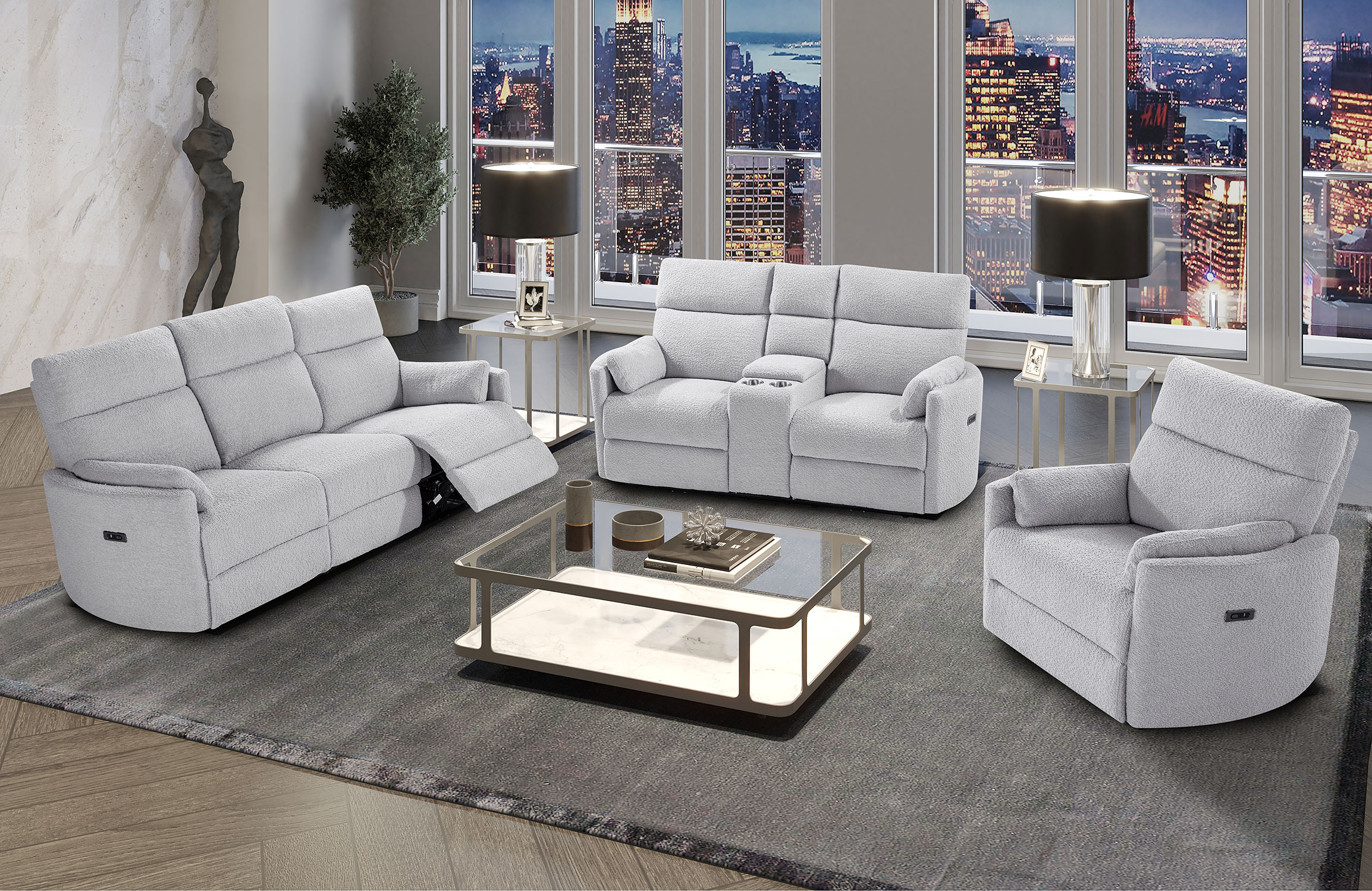U8571 Dolphin Power Reclining Living Room Set Global Furniture ...