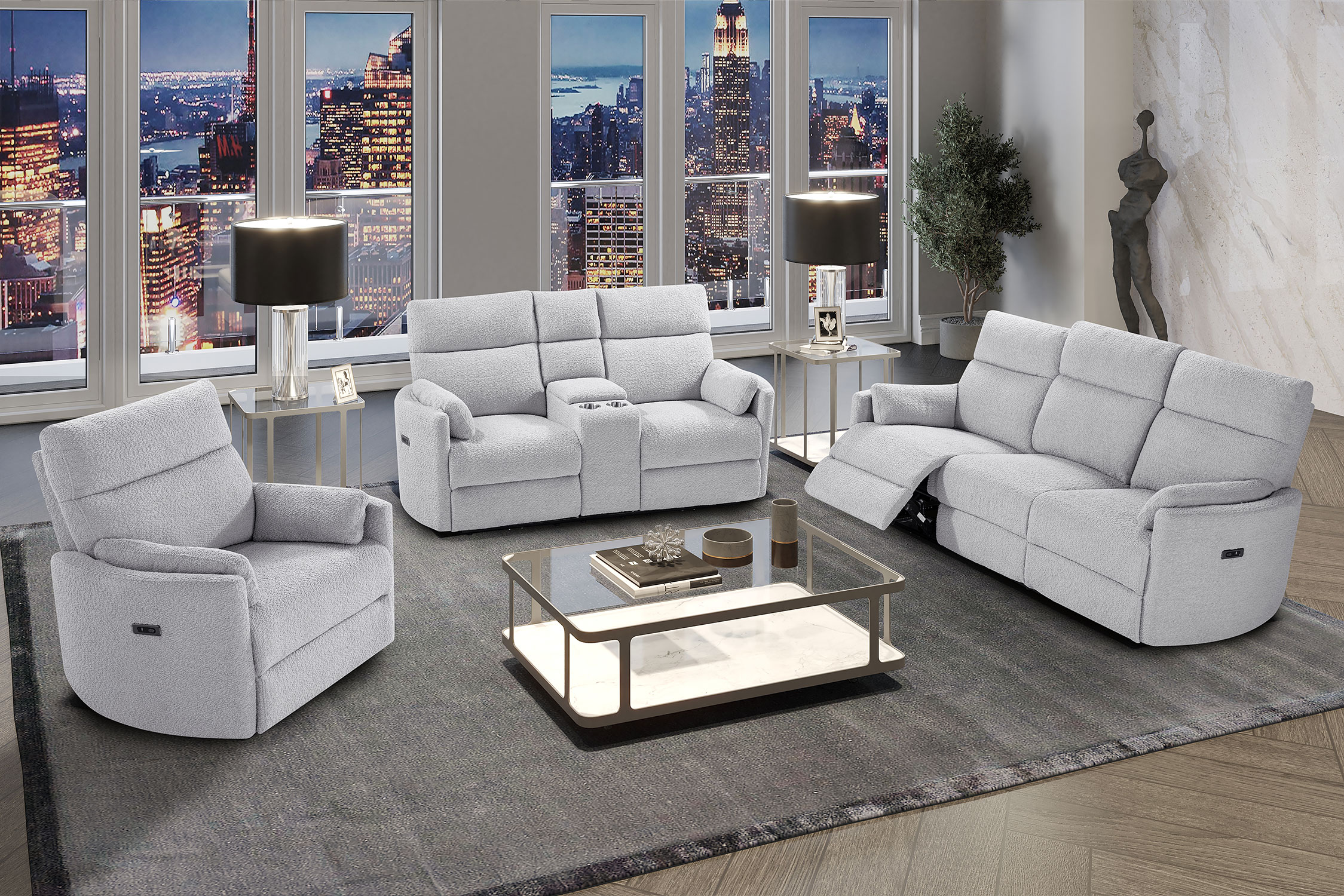 U8571 Dolphin Power Reclining Living Room Set Global Furniture ...