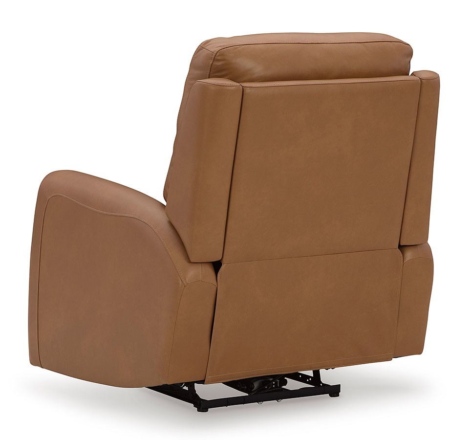 Tryanny Butterscotch Power Recliner W/ Adjustable Headrest Signature ...