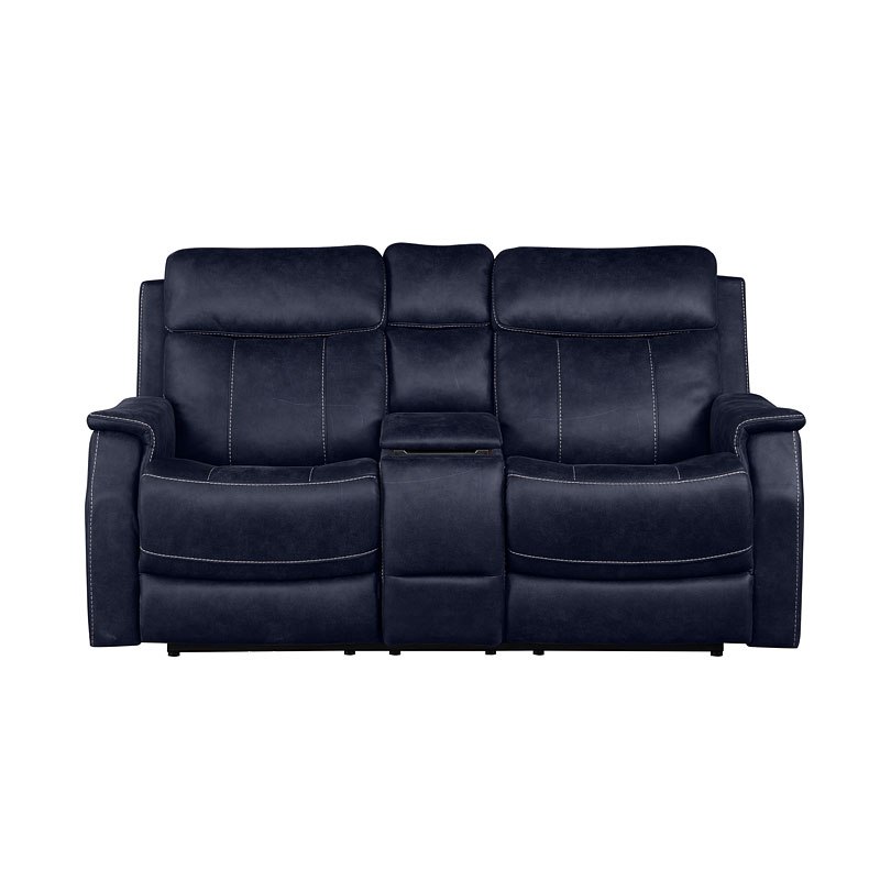 Valencia Power Reclining Loveseat (Ocean) Steve Silver Furniture ...