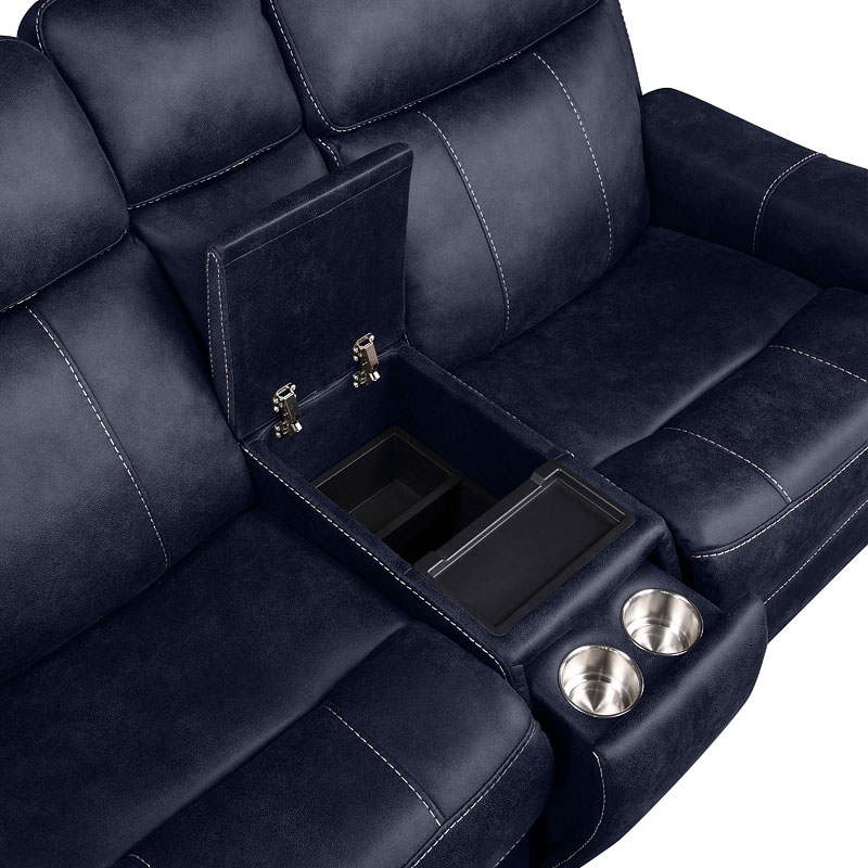 Valencia Power Reclining Living Room Set (Ocean) Steve Silver Furniture ...