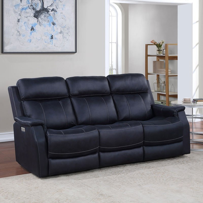 Valencia Power Reclining Sofa (Ocean) Steve Silver Furniture ...
