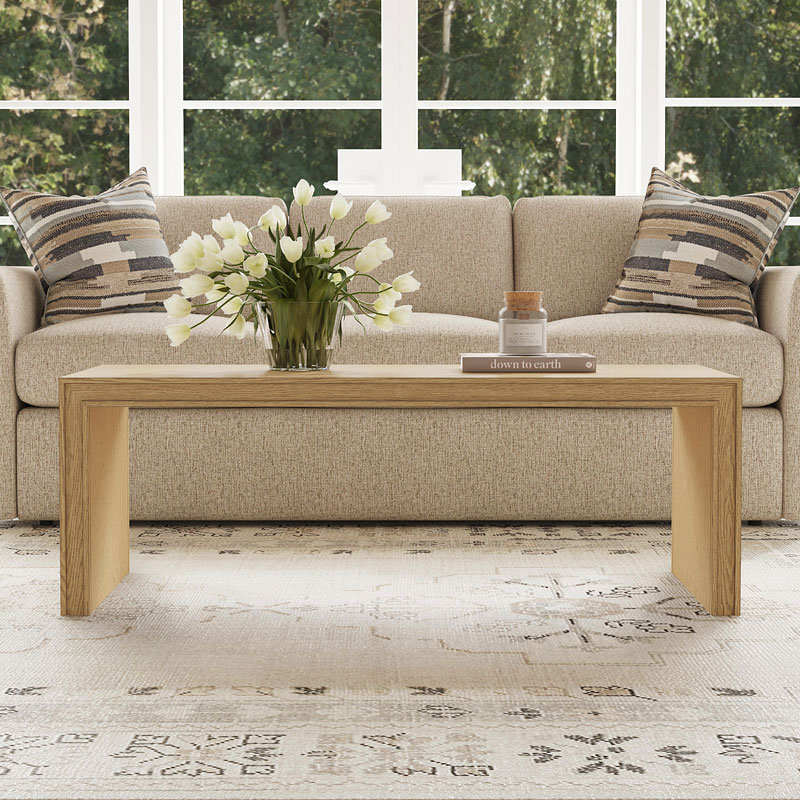 Waterfall Rectangular Coffee Table (Light Oak) Flexsteel | Furniture Cart Waterfall Rectangular Coffee Table (Light Oak) Flexsteel | Furniture Cart