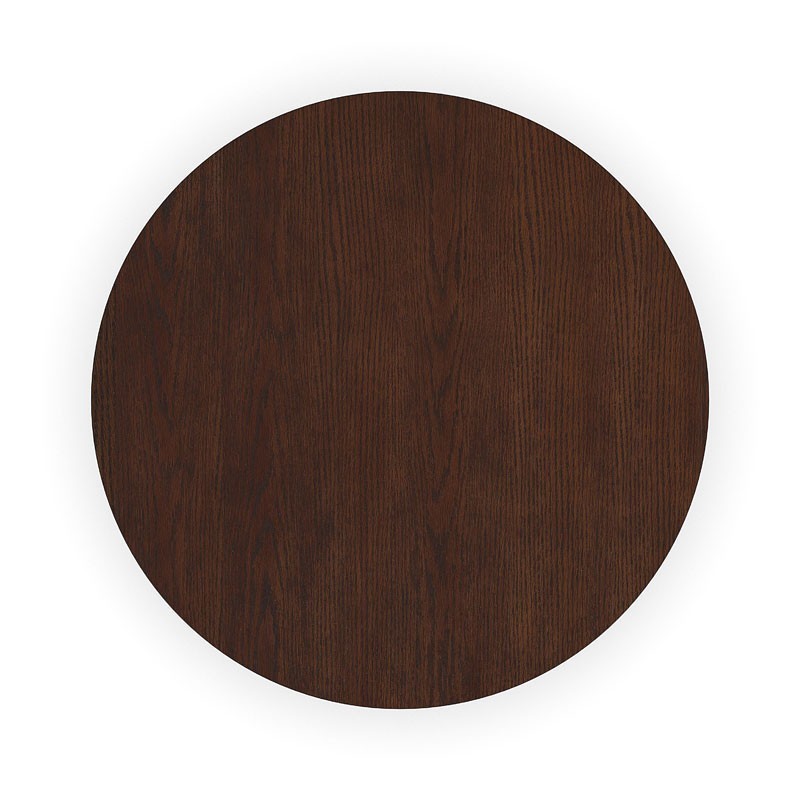 Waterfall Round Coffee Table (Walnut) Flexsteel | Furniture Cart