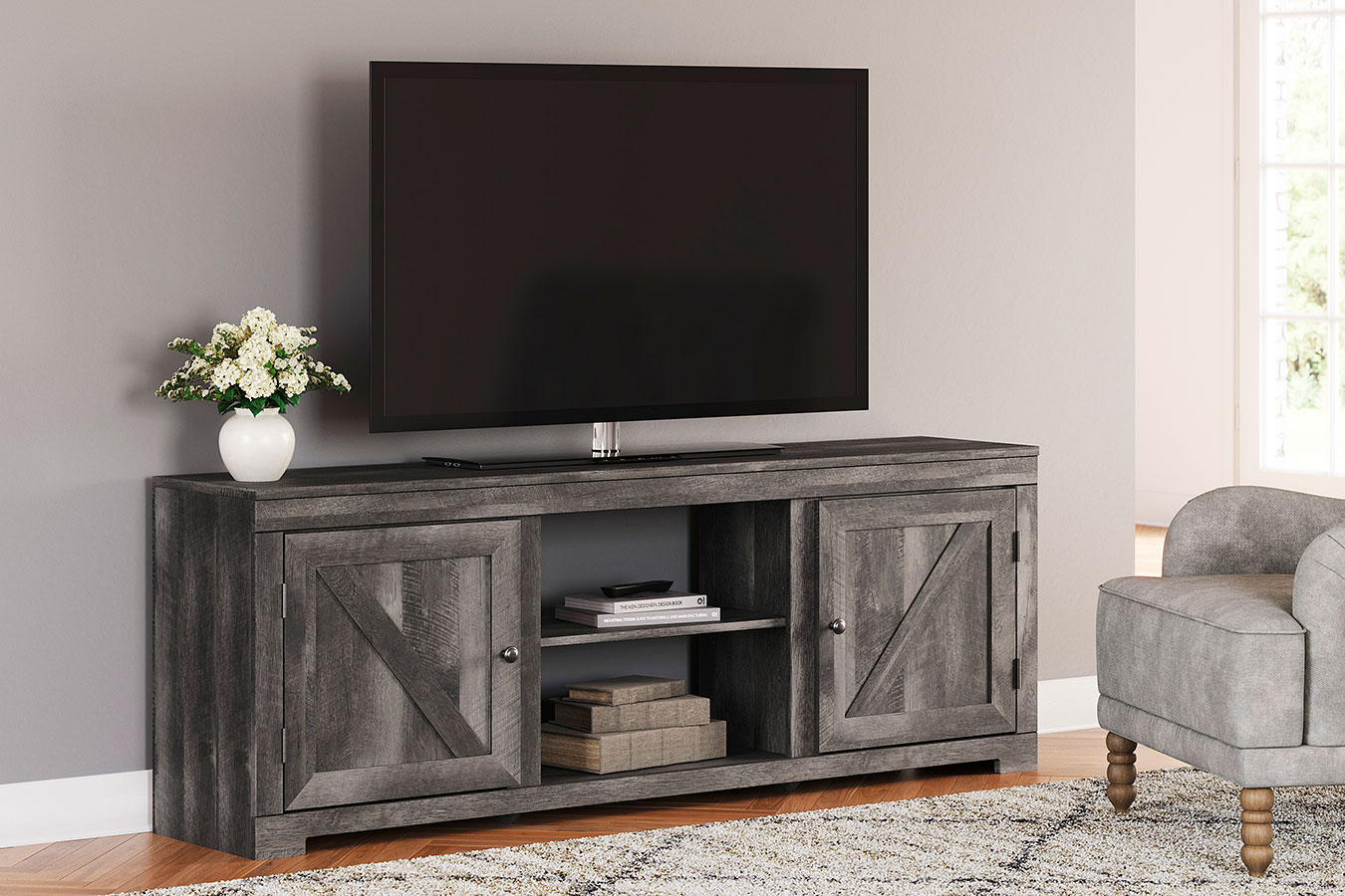Wynnlow Large TV Stand Signature Design | Furniture Cart