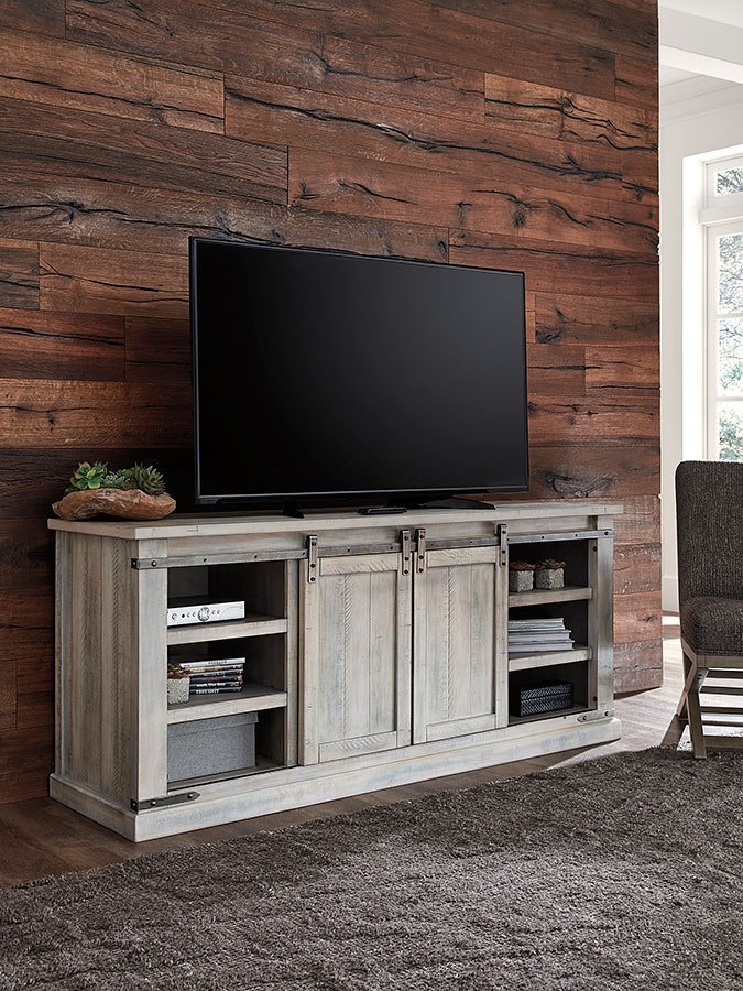Carynhurst Extra Large TV Stand Signature Design | Furniture Cart