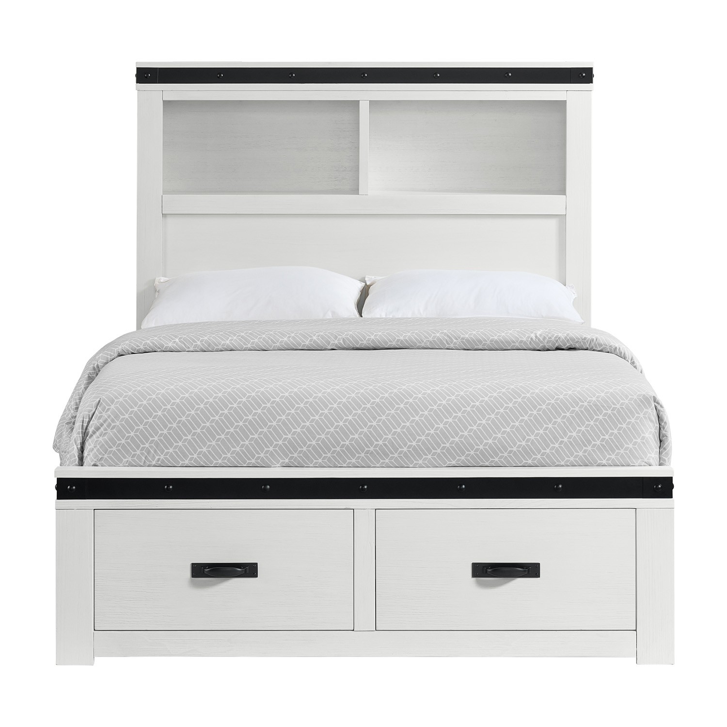 Wade White Storage Bed Elements Furniture | Furniture Cart