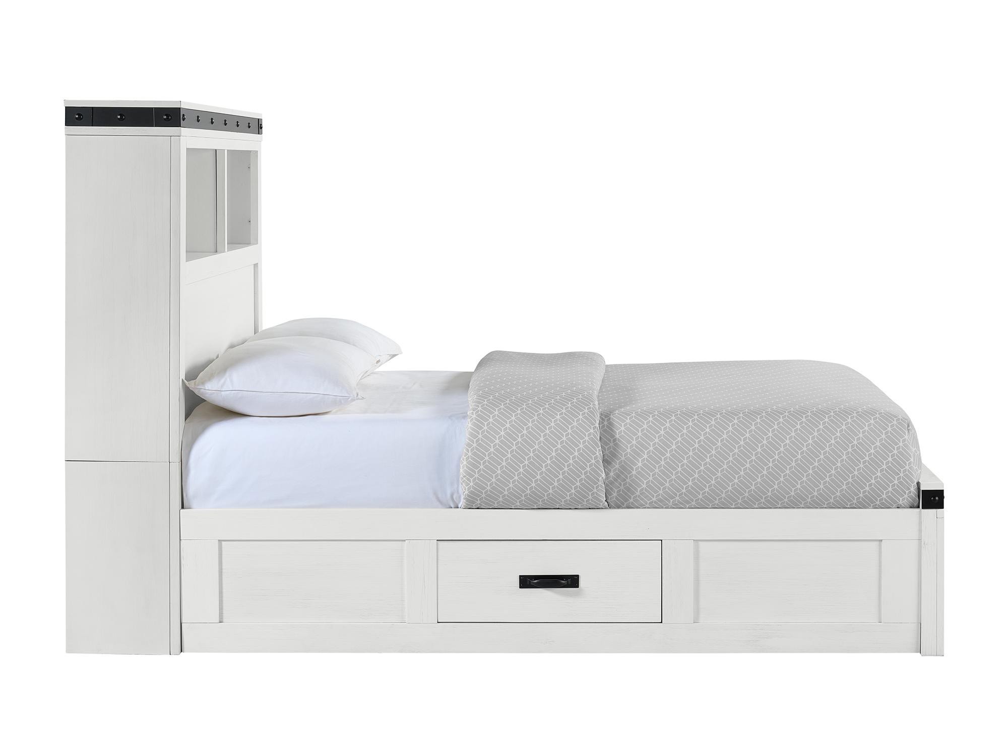Wade White Storage Bed Elements Furniture | Furniture Cart
