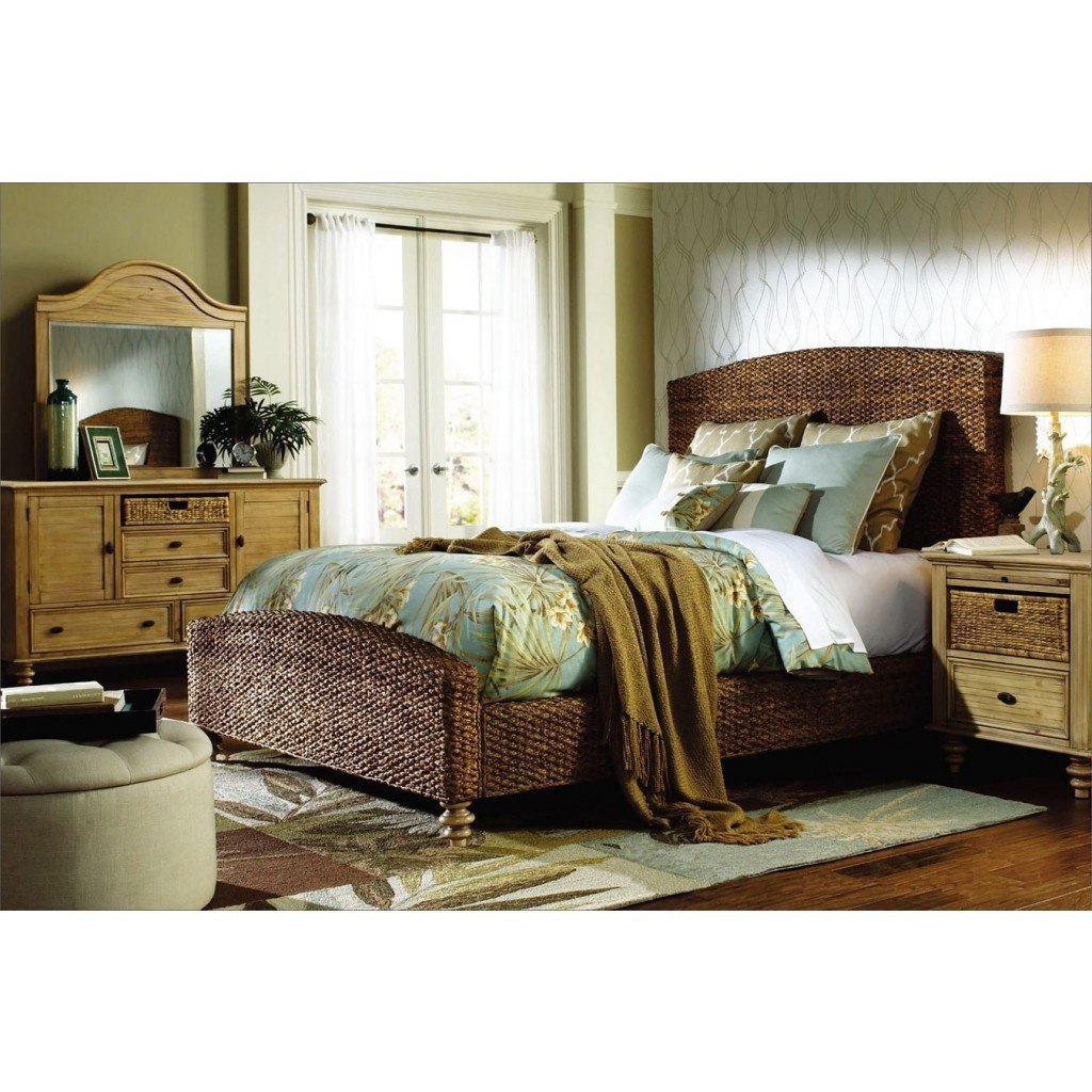 Hampton Bedroom Set W Seagrass Bed Cottage Creek Furniture Furniture Cart