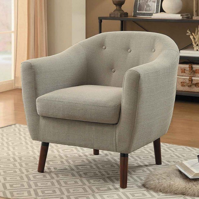 Lucille Beige Accent Chair