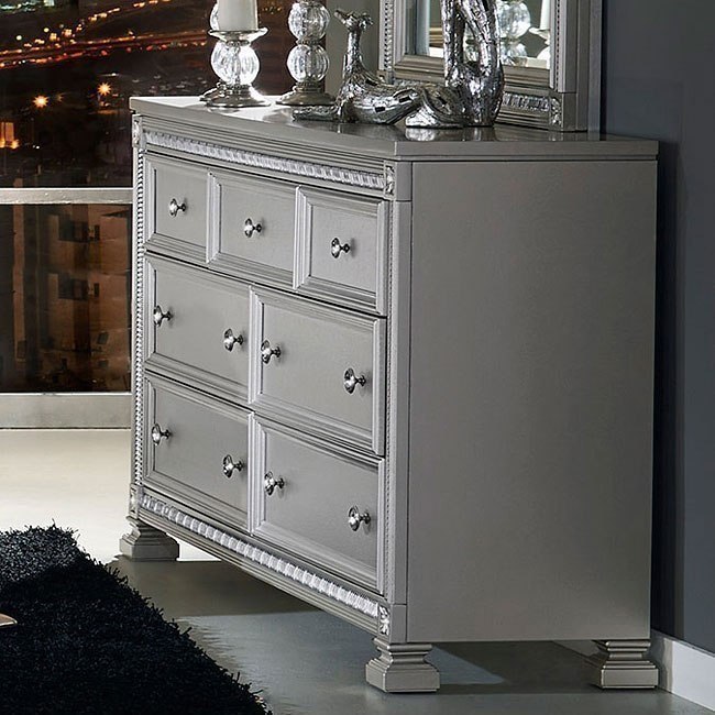 Bevelle Dresser Homelegance | Furniture Cart