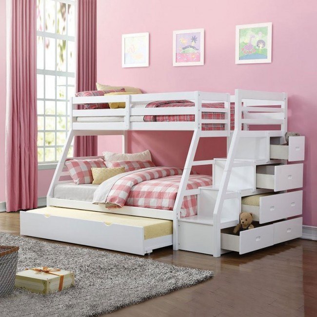 Acme jason ii loft bed storage ladder store