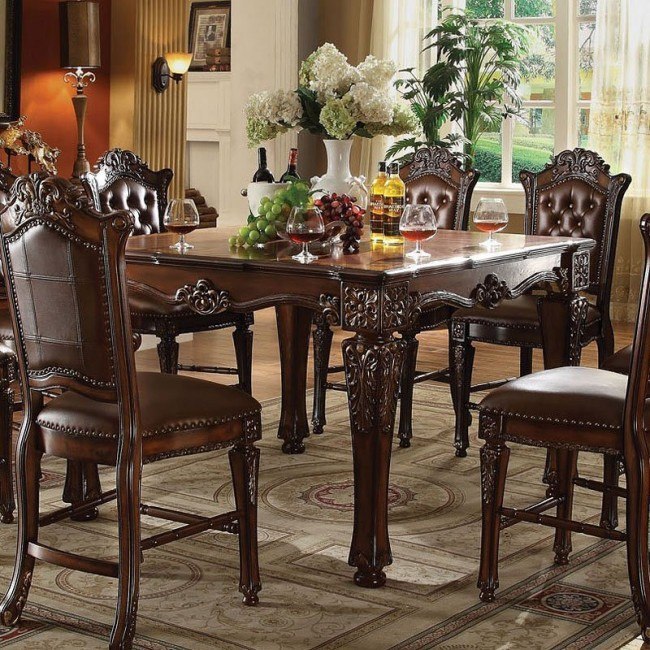 Vendome Square Counter Height Dining Table Acme Furniture Furniture Cart