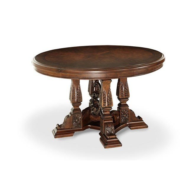 Windsor Court Round Dining Table Aico Furniture | Furniture Cart