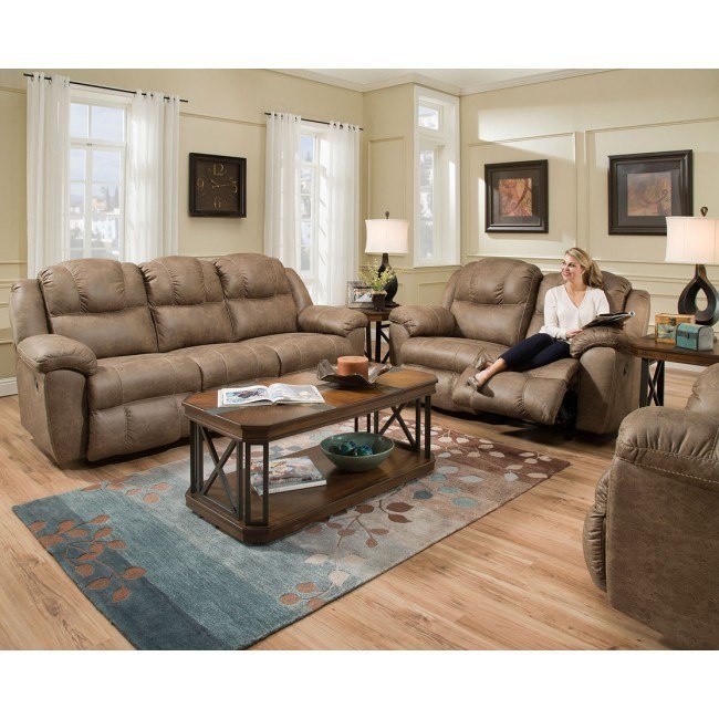 Victory Reclining Living Room Set Commodore Tan