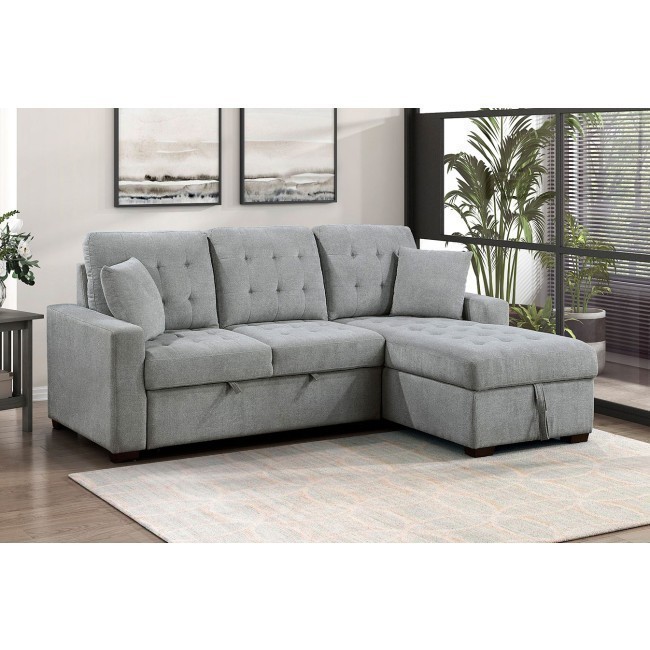 Waitsfield Sectional w Pull Out Bed and Hidden Storage