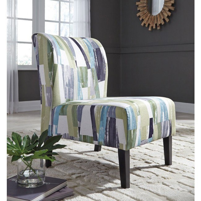 Triptis Multi Accent Chair W Geometric Pattern Signature Design Furniture Cart