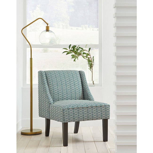 Cream and blue accent chair store