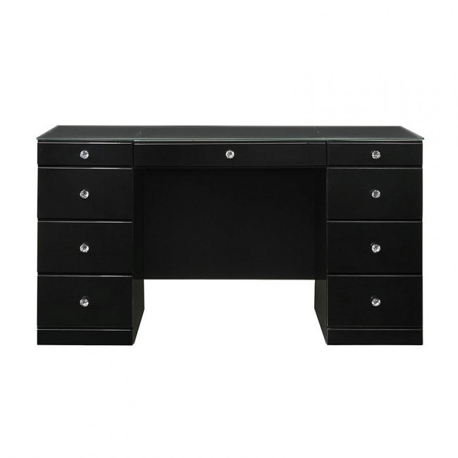 Avery Vanity Executive Desk Black
