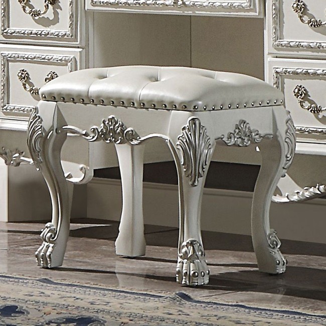 Vanity stool silver store