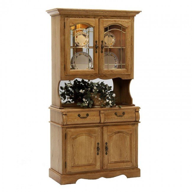 Classic Oak Small China Buffet Chestnut